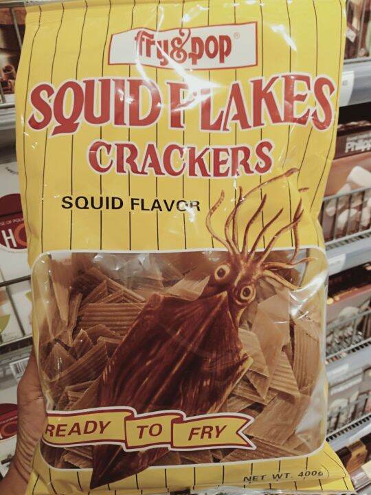 Fry & Pop Squid Flakes Crackers 400g. | Lazada PH