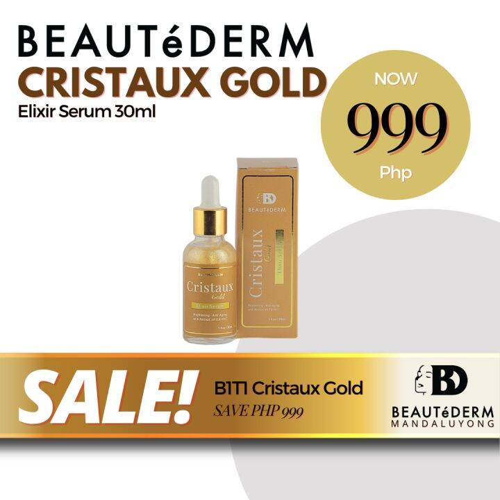 BEAUTéDERM BUY 2 Cristaux Elixir Gold Serum 30ml | Lazada PH