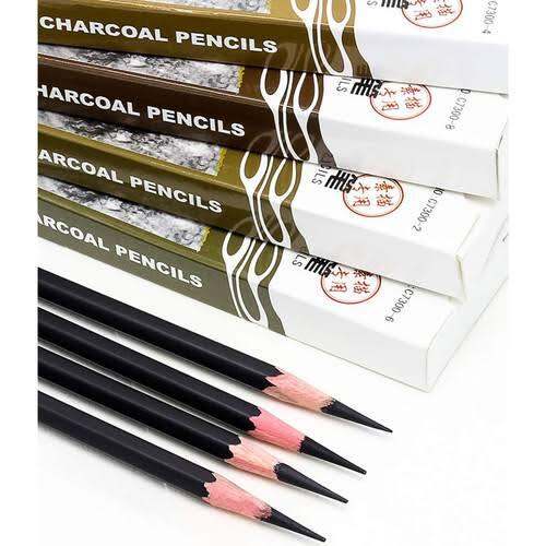 MARIES C7300 SKETCH SHADING CHARCOAL PENCIL PENSIL ARANG | Lazada Indonesia