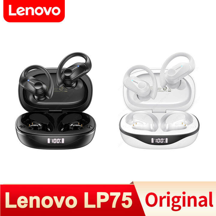 Lenovo LP75หูฟังบลูทูธ5.3 True Wireless หูฟังพร้อมไมโครโฟนปุ่มควบคุมลดเสียงรบกวนหูฟังเฮดเซ็ตกัน ...