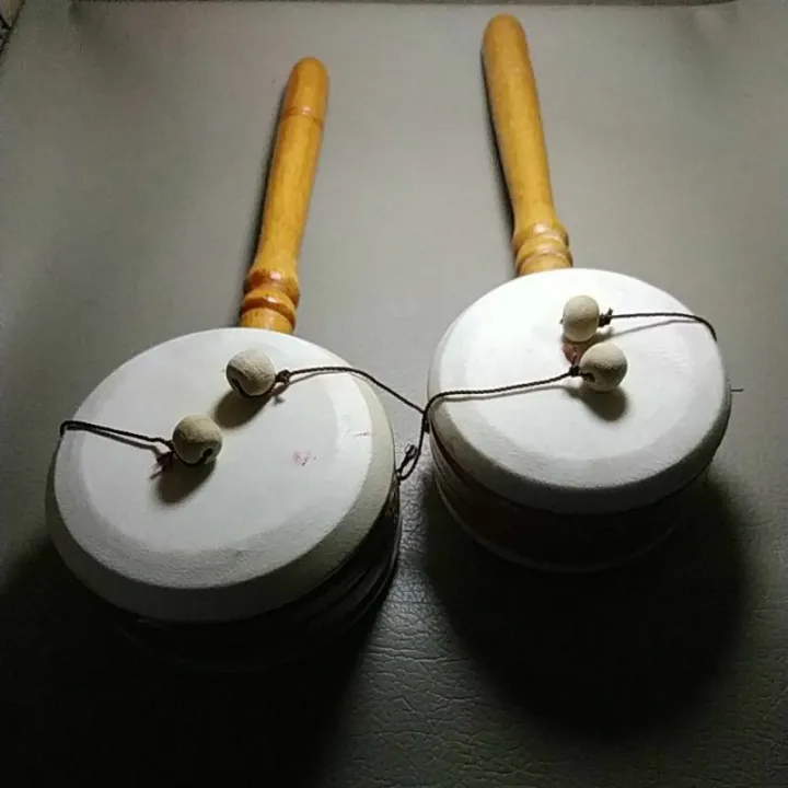 Mainan Anak Tradisional Dari Kayu Jaman Dulu Ontong-ontong Drum Goyang ...