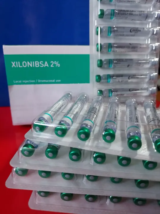 XiloNIBSA 2% LIDO CAIN HCL + EPI NE PHRINE 50 CARPULES/BOX(EXP:2023 ...