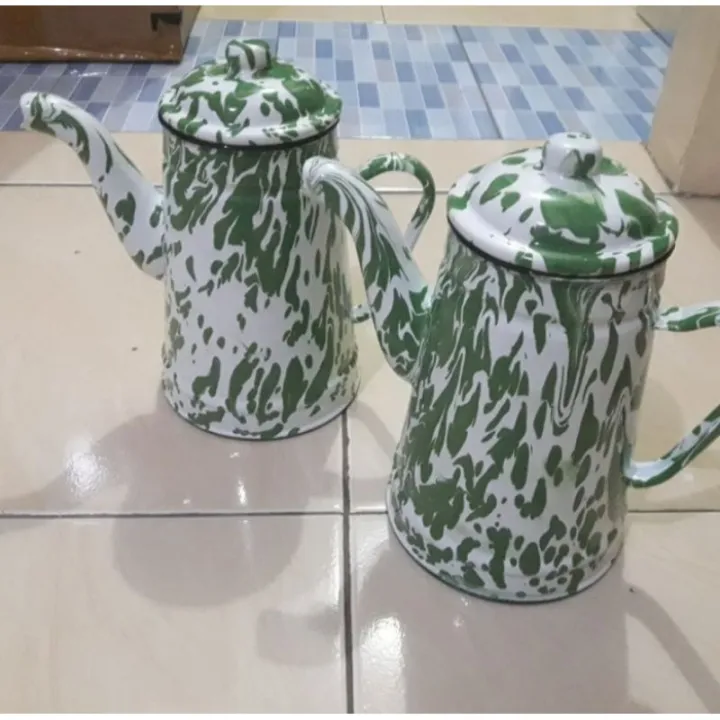 Teko blurik lurik seng jadul enamel teko loreng | Lazada Indonesia
