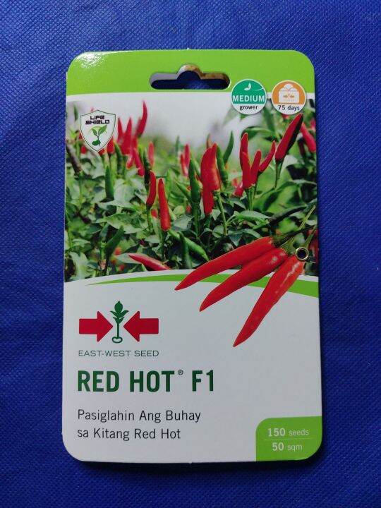 Red Hot F1 (150 seeds) Hybrid Hot Pepper / Sili Labuyo by East West ...