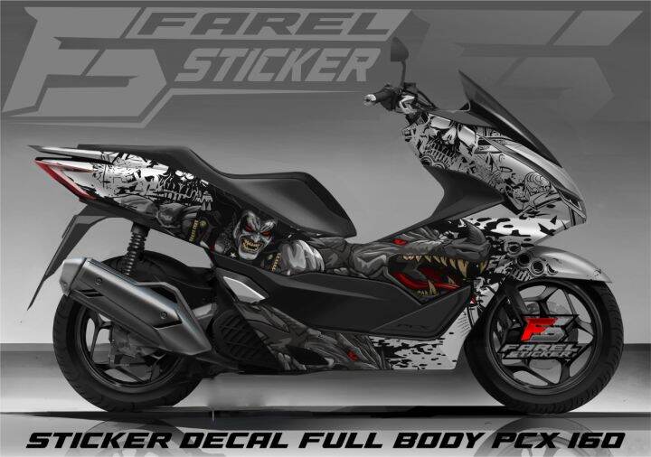 sticker decal full body variasi honda pcx 160 motip | Lazada Indonesia