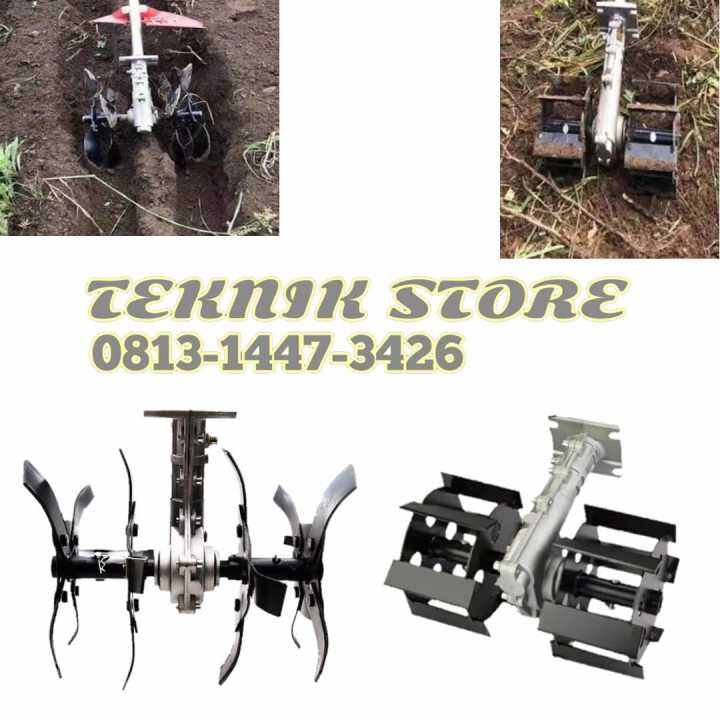 Mata Pisau Penggembur Tanah Dan Penyiang Gulma Komplit Gearbox | Lazada ...