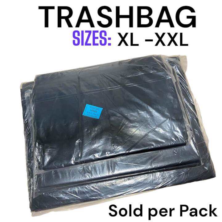 TrashBag plastic Black (XL-XXL)100pcs per Pack | Lazada PH