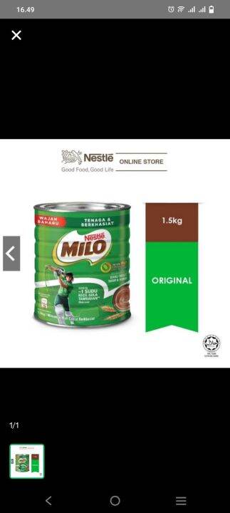 milo kaleng 1.5 kg | Lazada Indonesia