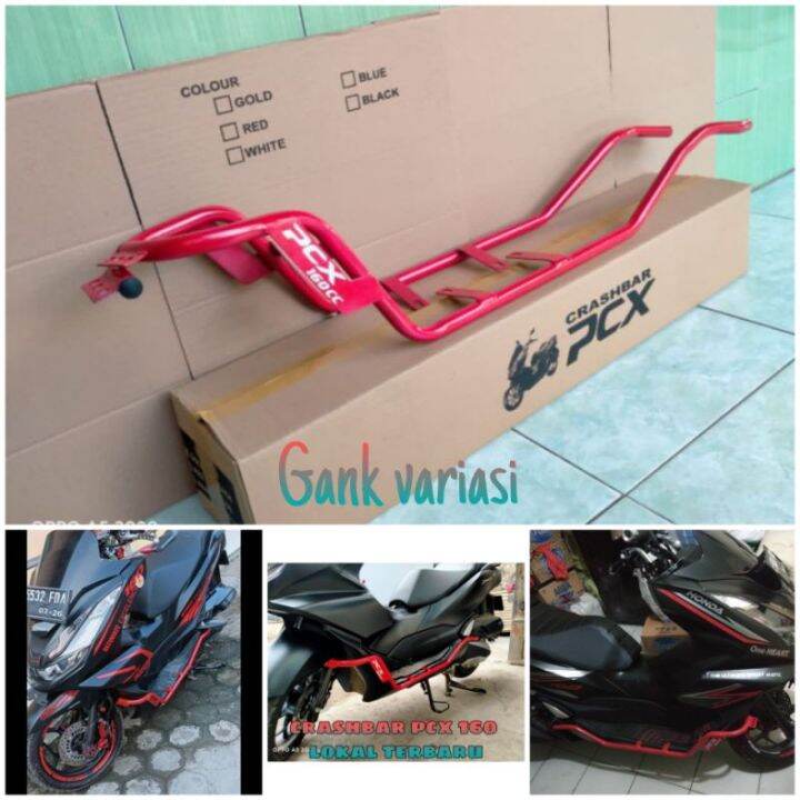 Crashbar PCX 160 lokal type ABS dan CBS special edition ada tulisan PCX ...