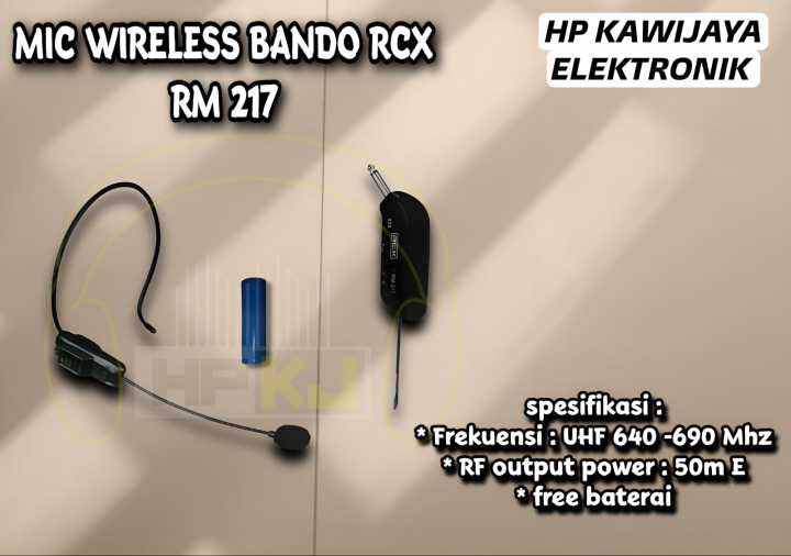MIC WIRELESS BANDO RCX RM 217/205 mic bando rcx | Lazada Indonesia