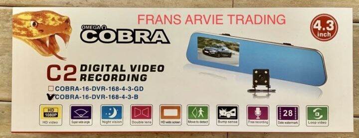 Cobra C2 4.3” INCH DVR HD 1080P | Lazada PH