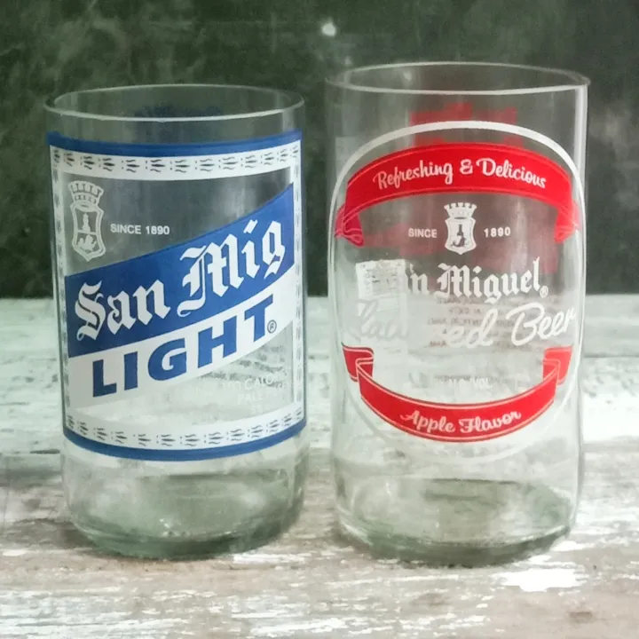 San Mig Lights and Apple Flavored Beer Glasses - 2 Piece | Lazada PH