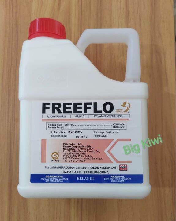 Kenso Freeflo 4L - Diuron 42% Racun rumput herbicide rumput sambau kerbau | Lazada