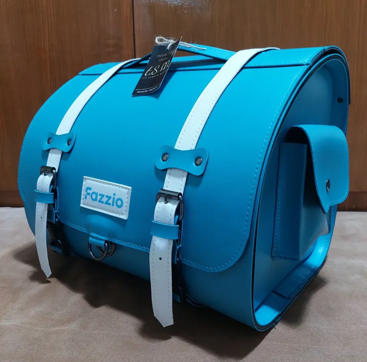 Classic bags by TSM L15"xH11"xW11" Light blue body/ White straps for ...