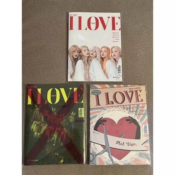 ALBUM (G)I-DLE / GIDLE I LOVE SEALED OFFICIAL BORN, ACT, X-FILE VERSION ...