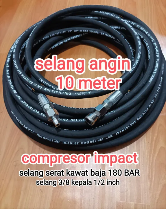 selang angin kompresor impact selang panjang 10 meter selang serat ...