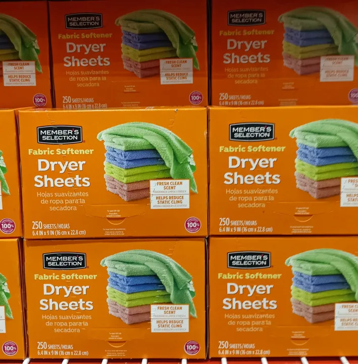 Member's Selection FabSoft Dryer Sheets 250 sheets | Lazada PH