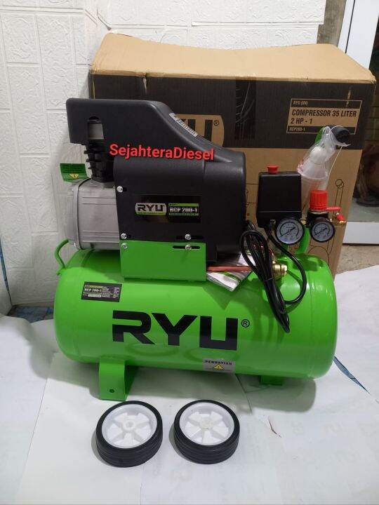 RYU TEKIRO Paket Kompresor 2HP 35Liter RCP200-1 | Lazada Indonesia