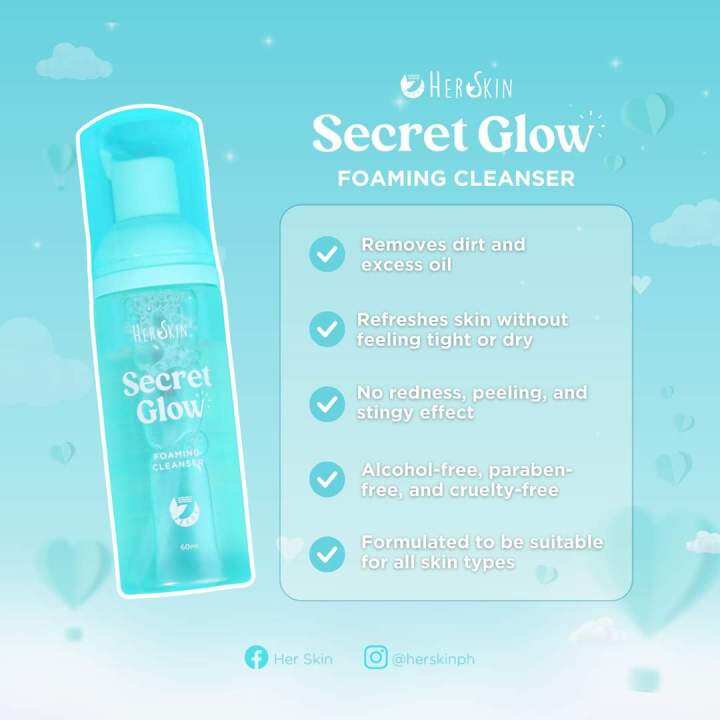 Her Skin Secret Glow Foaming Cleanser 160ml | Lazada PH