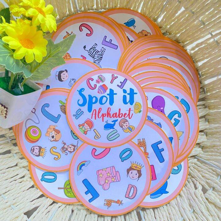 สื่อการสอนภาษาอังกฤษ Spot It Alphabet 72 cards 🔠🔤 | Lazada.co.th