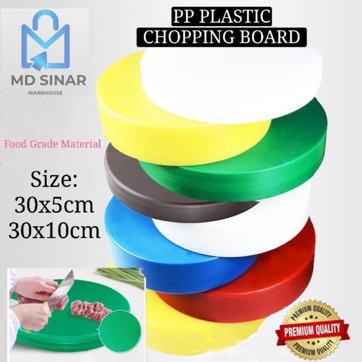 MD SINAR 30x5 cm chopping board cutting / papan pemotong plastic White polypropylene(PP) | Lazada
