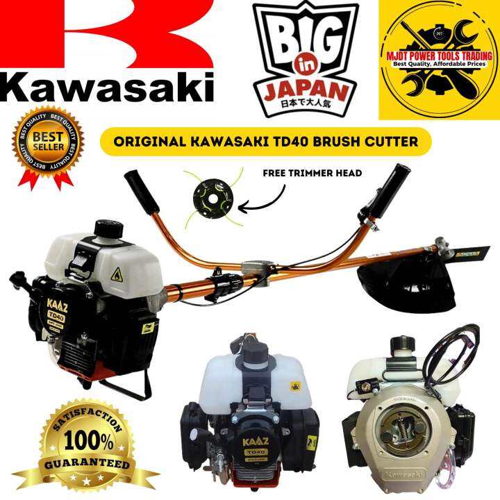 Kawasaki TD40 Original Japan Grass Cutter Petrol 2 Stroke 40.2cc Engine gasoline weed trimmer ...