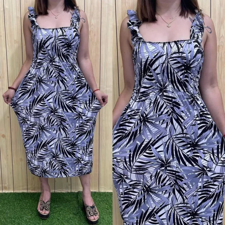 LONG RAFFLES DRESS (fit up to large) | Lazada PH
