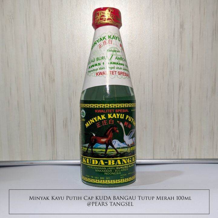 Minyak Kayu Putih Cap KUDA BANGAU Tutup Merah 100ml | Lazada Indonesia