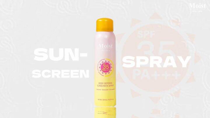 Moist Skin Care Body Defense Sunscreen Spray Waterproof and Sweat Proof ...