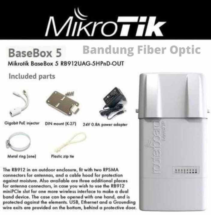Mikrotik Basebox 5 RB912UAG-5HPnD-OUT Wireless Outdoor | Lazada Indonesia