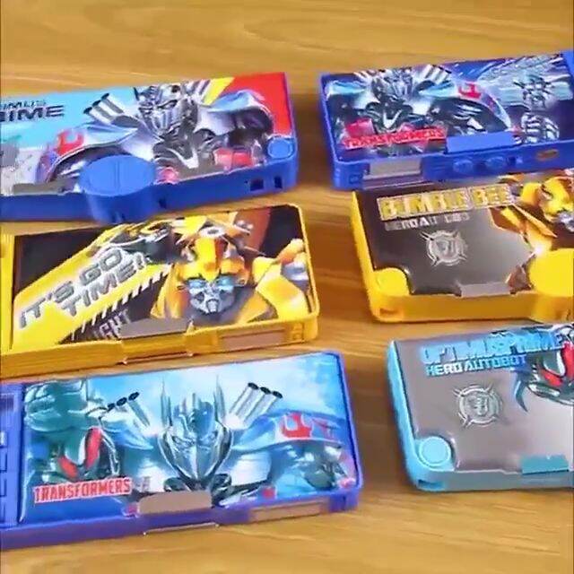 Student pencil case Transformers children s password lock automatic ...