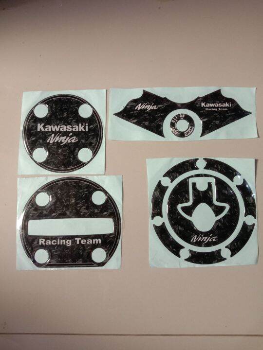 Sticker Timbul Ninja R tutup tengki,block mesin,segi tiga&lobang kunci ...