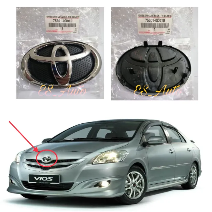 *ORIGINAL TOYOTA NCP93 VIOS 2007-2010 FRONT GRILLE EMBLEM/ DEPAN SALONG ...