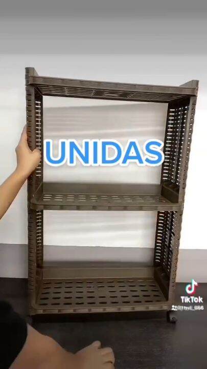 3layer Rattan Design innovative display rack /Shelf with Wheels and ...