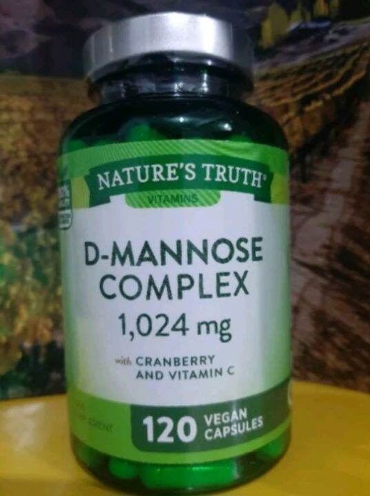 D-mannose Complex with Cranberry and Vitamin C 120 Capsules EXPIRY: April 2024 Nature's Truth ...