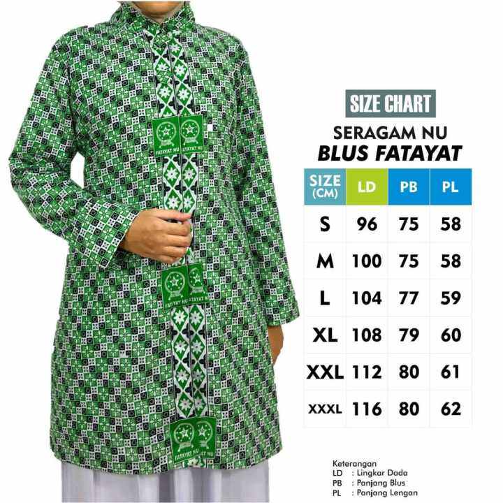Blus Batik Fatayat Tunik Fatayat Seragam Fatayat | Lazada Indonesia