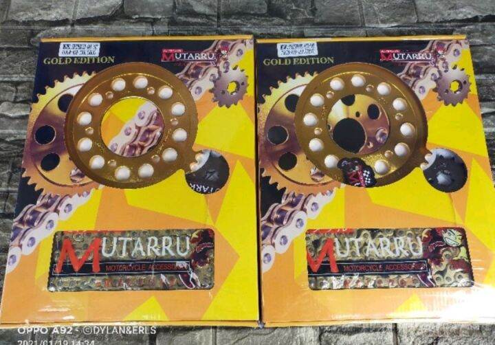 MUTARRU CHAIN SET 14/43,44,45,47,48,49 /428 FOR SNIPER 150 / 155 ...