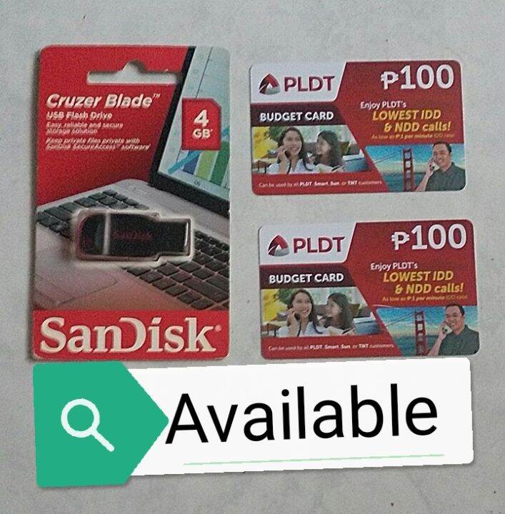 free 2 pldt budget card 100 idd ndd card for buying usb flash drive 4gb ...