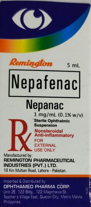 Nepafenac for Eye Pain EyeDrops Imported | Lazada PH