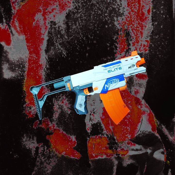 Nerf Retaliator Mini SMG Blaster with Banana Magazine | Lazada PH