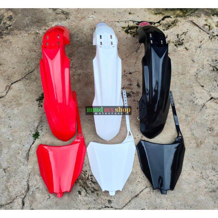 Spakbor depan crf 250 dan Papan nomor crf250 RNX set Supermoto klx bf dtracker crf 150l | Lazada ...