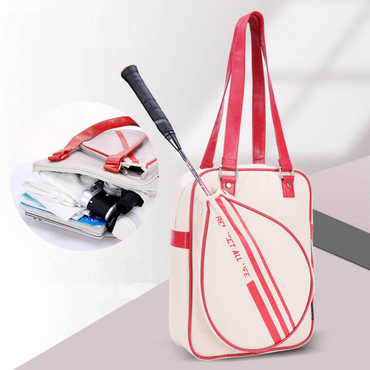 กระเป๋าแยกแห้งเปียกกระเป๋าออกกำลังกายกีฬาไหล่ Tas Raket Badminton แบบ ...