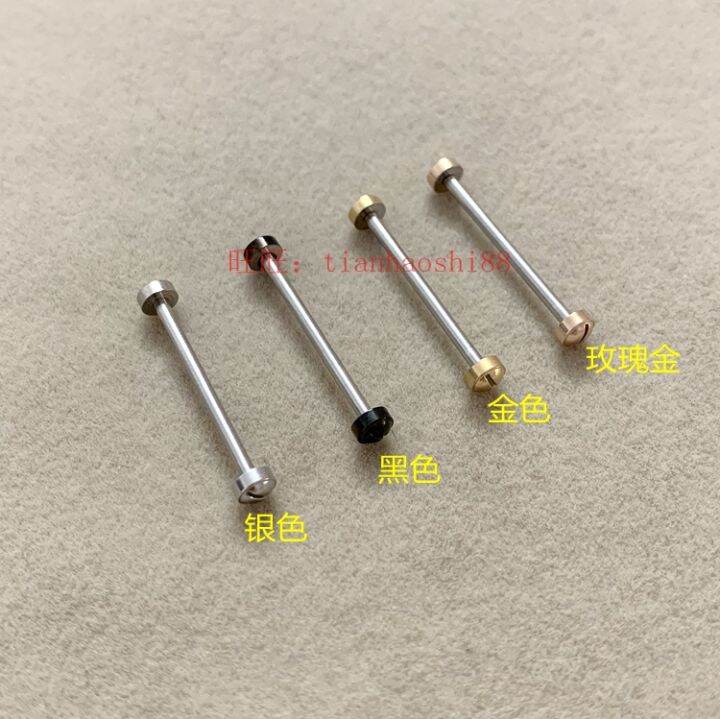 Watch Accessories Rose Gold Black 1.5 Thick Concave-Convex Leather ...