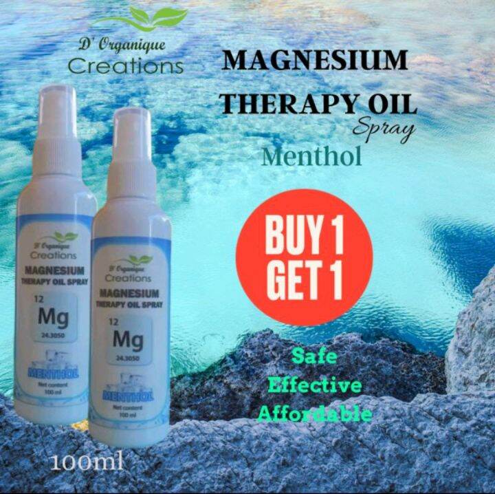 Magnesium Therapy Oil Spray 100ml MENTHOL SCENT (BUY1 TAKE1 ...