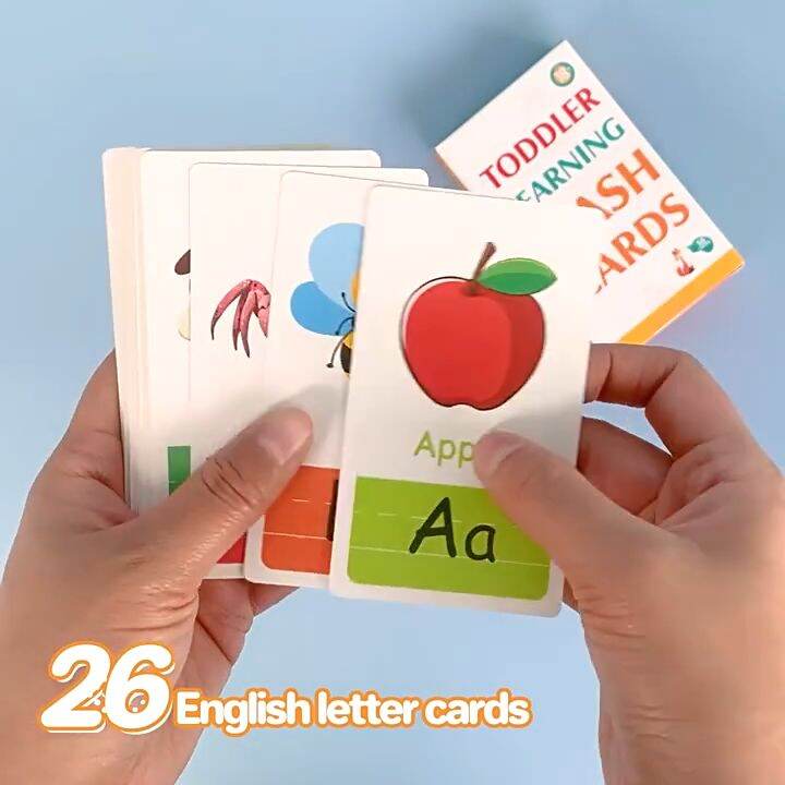 Laminated Educational Flash Card for Toddlers Alphabet Number Shape ...