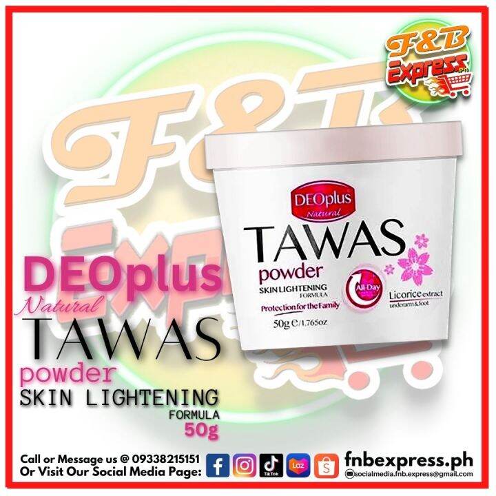 DeoPlus Natural Tawas Powder w/licorice 50g | Lazada PH