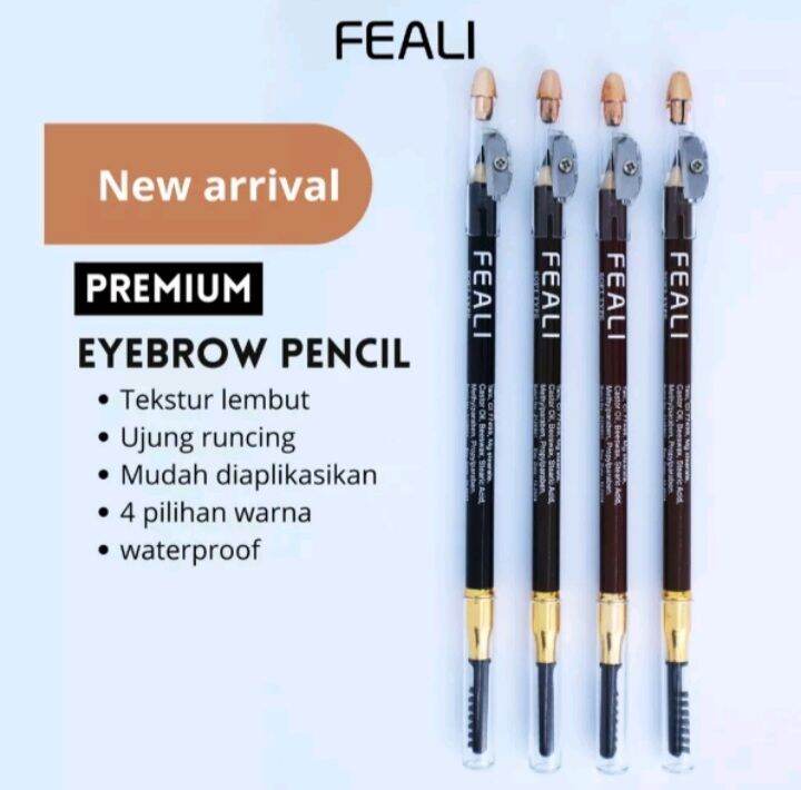 Eyebrow Pencil 2in1 / Pinsil Alis Dengan Spoolie Dan Serutan | Lazada ...