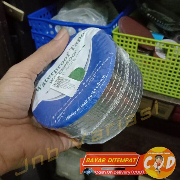 Lakban Waterproof anti air Perekat pipa air bocor Plingkut Lakban anti ...