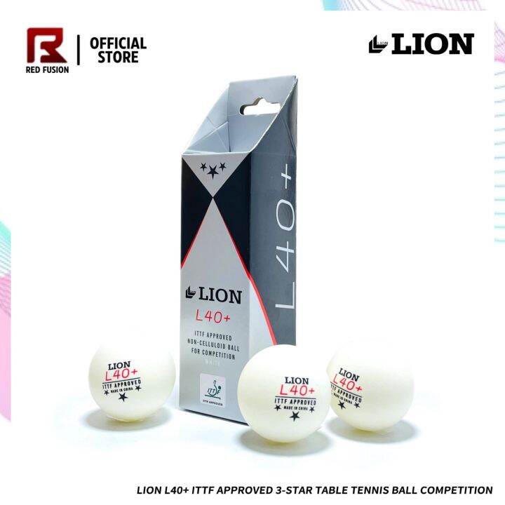 Lion L40+ ITTF Approved 3-Star Table Tennis Ball Competition | Lazada PH