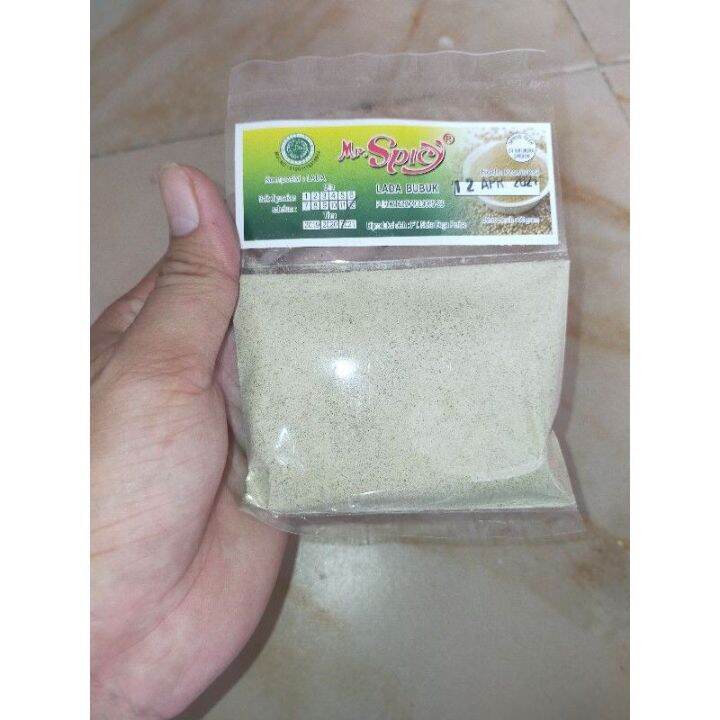 Lada Putih Atau Merica Bubuk Putih Premium Merk Mr. Spicy Kemasan 50 ...